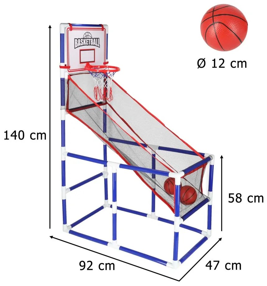 Creative Corner Basketbal sportovní arkádová hra přenosný basketbal 2 míče čerpadlo