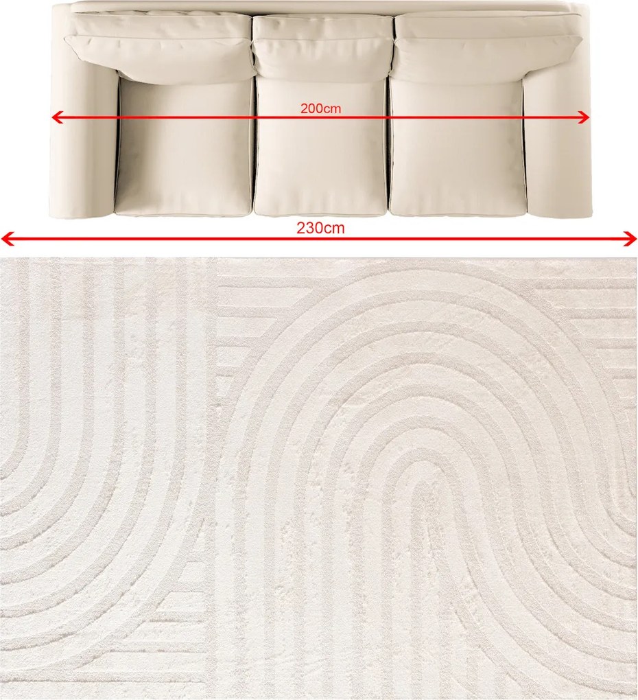 Koberec Belaro cream 160x230 cm