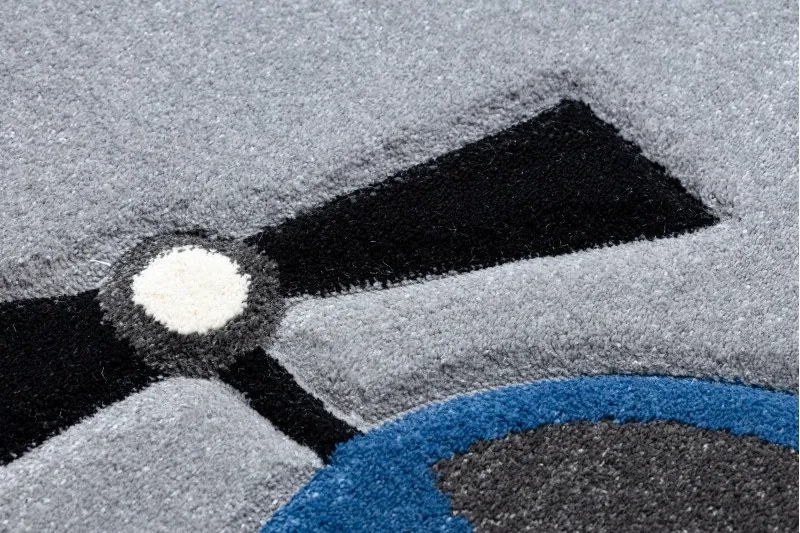 Dywany Łuszczów, Dětský kusový koberec Petit Toys cars grey, 140x190, šedá, dětský pokoj