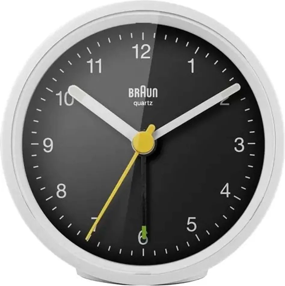 Braun - Analogový budík BC12, bílá/černá 4007218670502