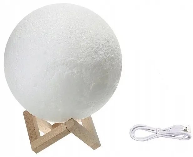 Noční lampička ve tvaru měsíce Shining Moon Light 3D - 7,5 cm