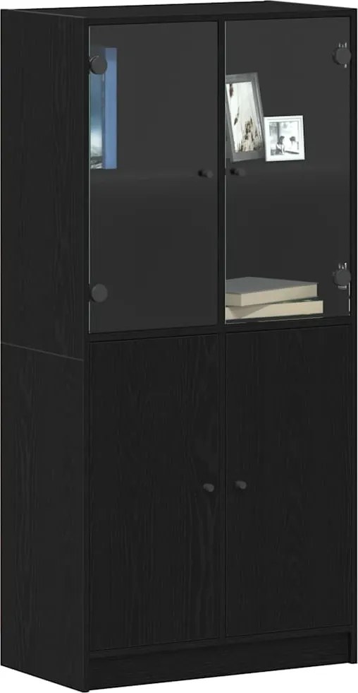 Vysoký bufet Černý dub 68 x 37 x 142 cm 3329301