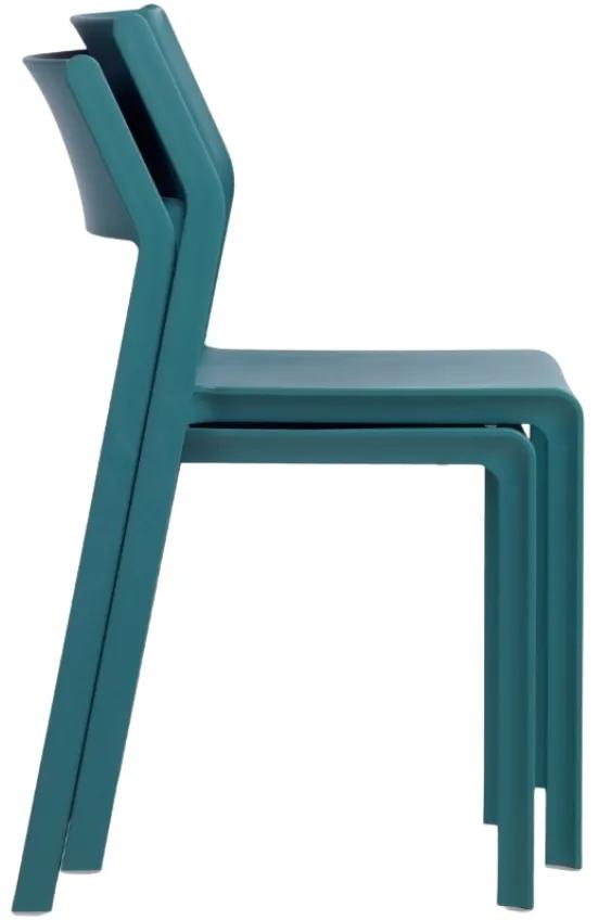 OnaDnes -20% Nardi Petrolejově modrá plastová zahradní židle Trill