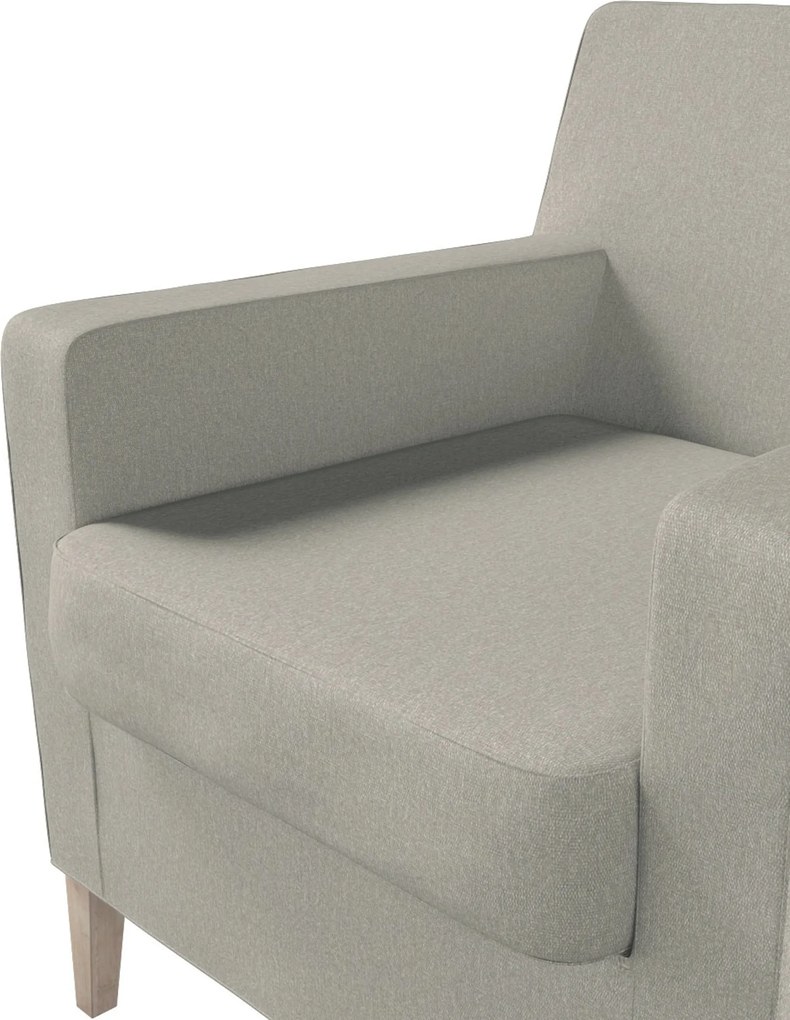 Potah na křeslo IKEA Karlstad barva béžová látka pletený vzor