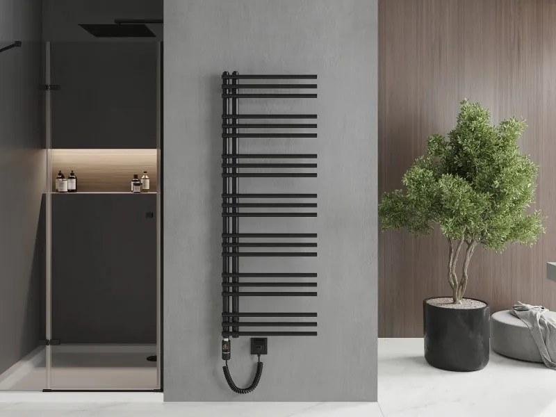 Mexen Neptun, elektrické topné těleso 1400 x 500 mm, 600 W, černá, W101-1400-500-2600-70