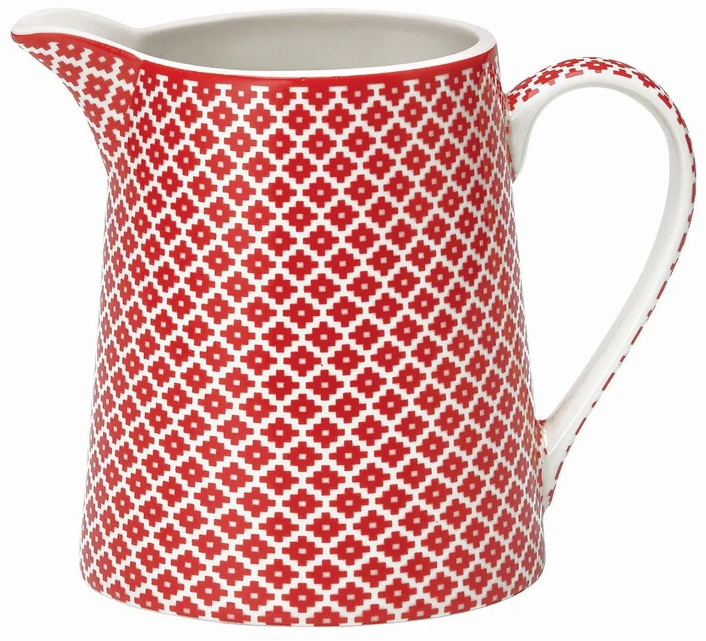 GREEN GATE Džbánek Judy red 500 ml, červená barva, porcelán