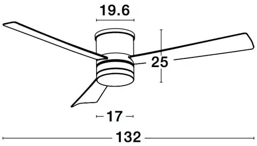 Stropní ventilátor Silky 13.2 bílé s dálkovým ovládáním