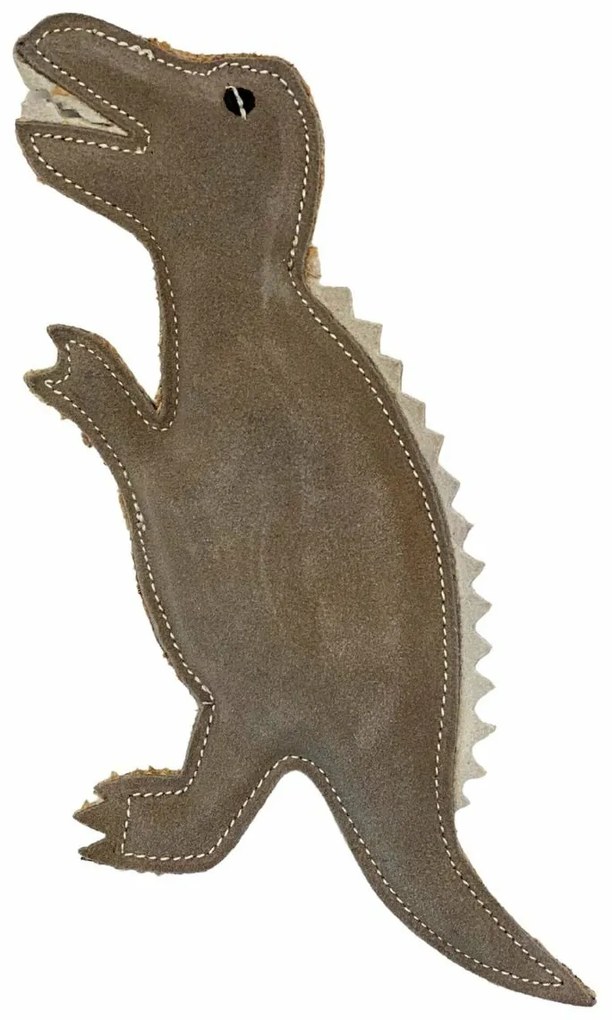 PafDog Dinosaurus Gerry Hračka pro psy z kůže a juty, 30 cm