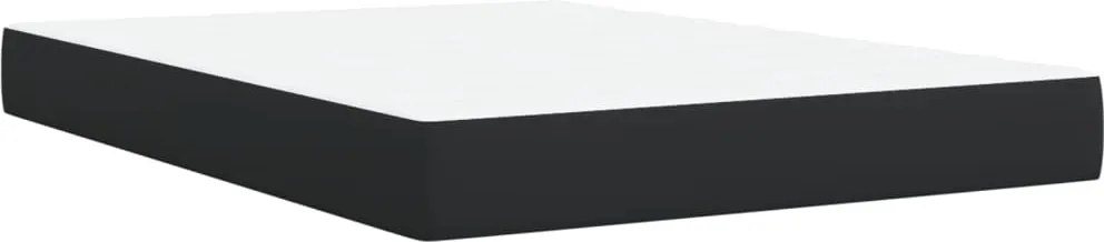 Box spring postel s matrací černá 140x200 cm umělá kůže 3290724