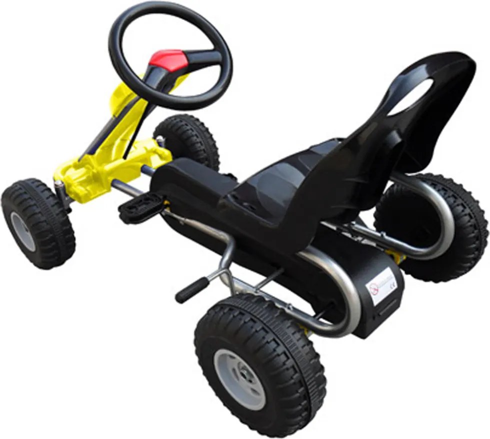 GO CART šlapací auto žluté