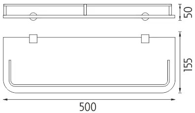 Nimco Police s ohrádkou, 50 cm BORMO - BR 11091AX-50-26