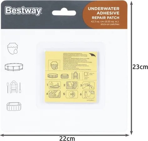 Sada záplat na opravu bazénu - BESTWAY 62091
