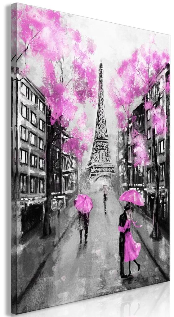 Obraz - Paris Rendez-Vous (1 Part) Vertical Pink
