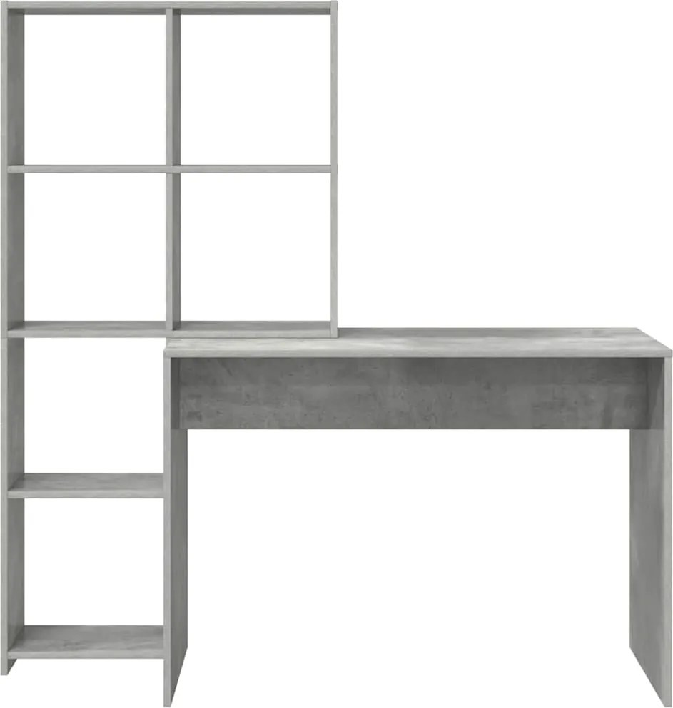 Stůl Betonově šedá 138,5 x 55 x 143 cm Kompozitní dřevo 3337252
