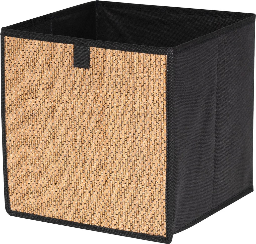 Sinsay - Úložný box s bambusovým čelem - černá