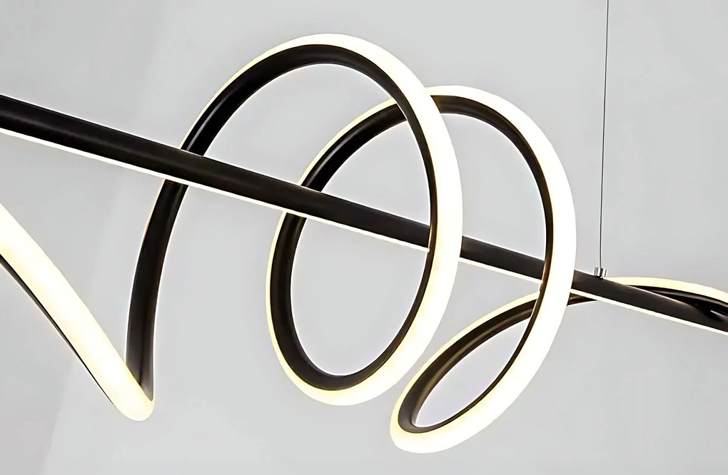Toolight Závěsné LED osvětlení Modern D24 LHJ023-CP 120 cm černé