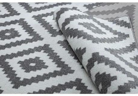 koberec SKETCH F998 Čtverce, krém šedý velikost 200x290 cm | krásné koberce cz