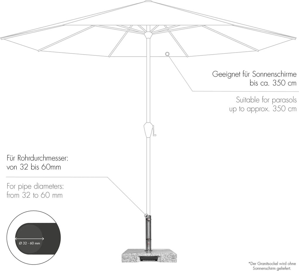 Doppler Žulový stojan TROLLEY 50 kg