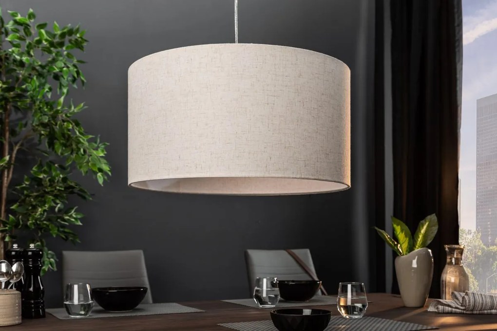 Designové závěsné světlo Nash, 50 cm, přírodní