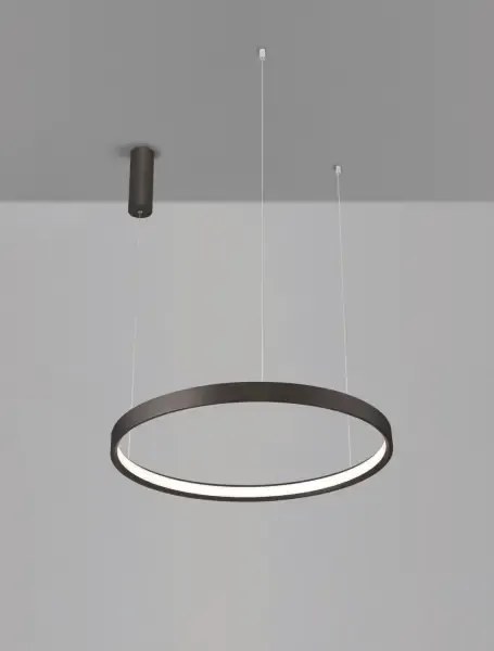 Moderní lustr Perrine 60 hnědá