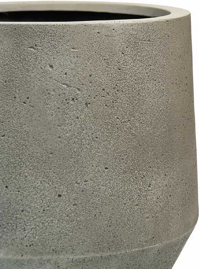 Designový květináč NEXORA, sklolaminát, 41x38 cm, šedý