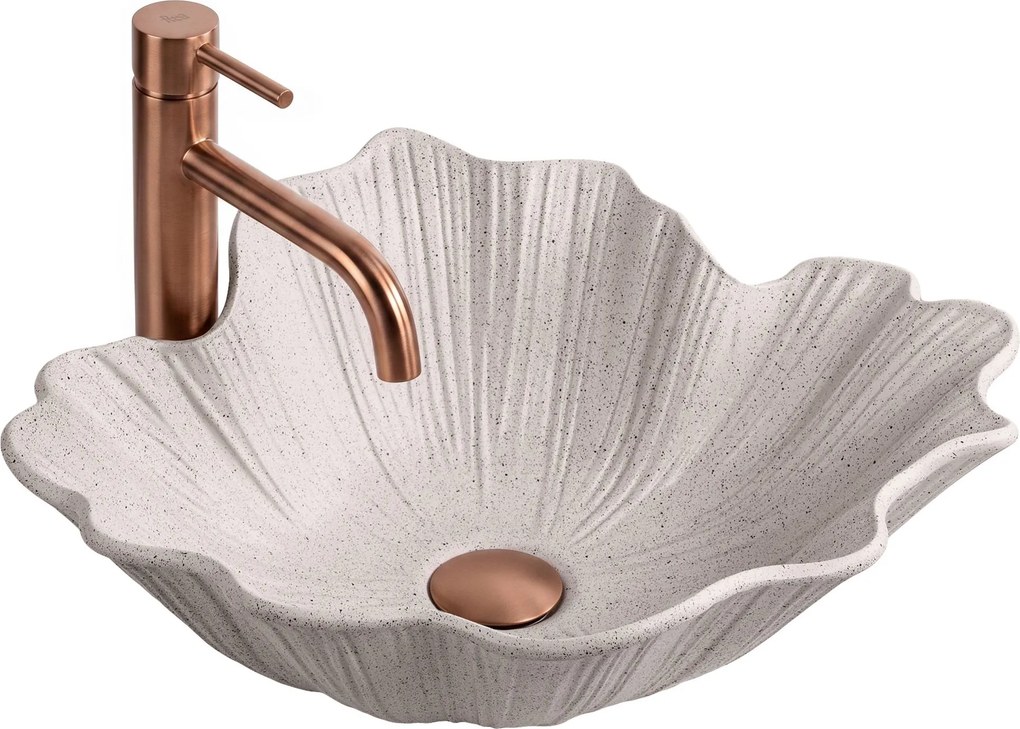 Rea, Umyvadlo na desku Rea Flower Beige, REA-U7888