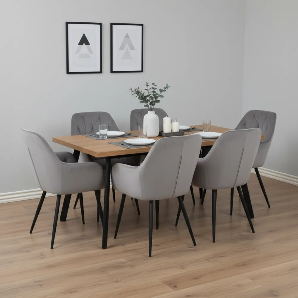 Designové křeslo, šedá Velvet látka, VERIO NEW