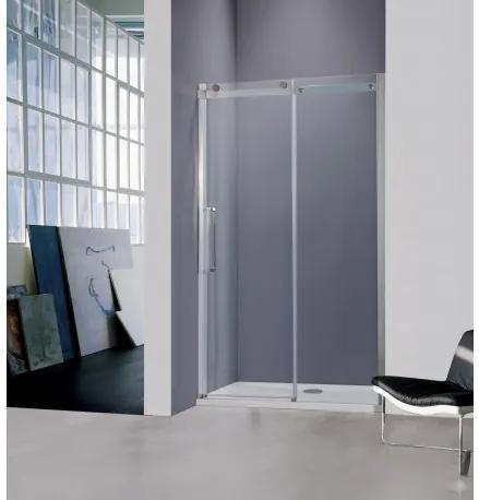 Sprchové dveře HOPA BELVER - 120 cm, 195 cm, Univerzální, Hliník chrom, Čiré bezpečnostní sklo - 8 mm BCBELV12CC