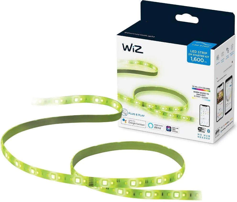 Philips WiZ LED Lightstrip 2m 1600 lm - Inteligentní barevný LED Wi-Fi pásek