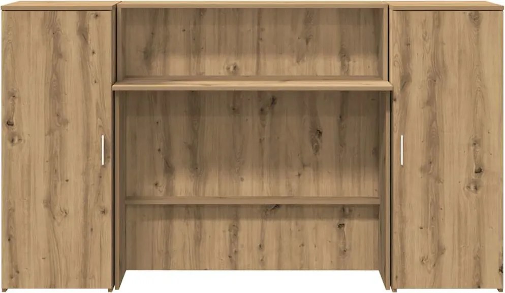 Recepční stůl dub artisan 180x50x103,5 cm kompozitní dřevo 3324213