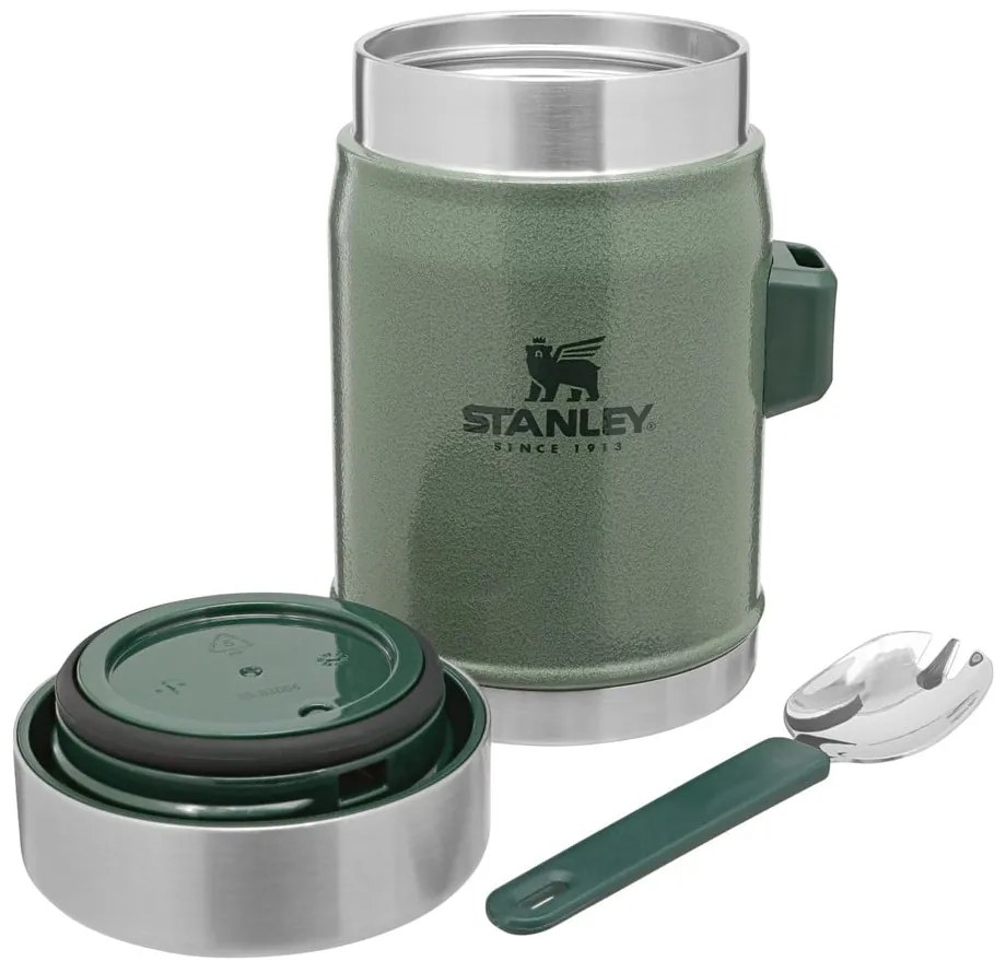 Zelená termoska na jídlo z nerezové oceli 400 ml Legendary Classic Hammer Tone Green – Stanley