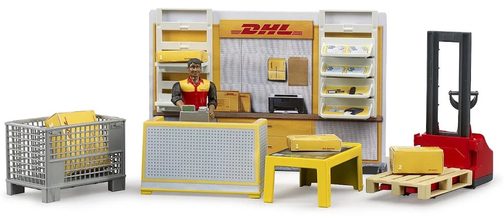 Bruder BWORLD Zásilkovna DHL s příslušenstvím