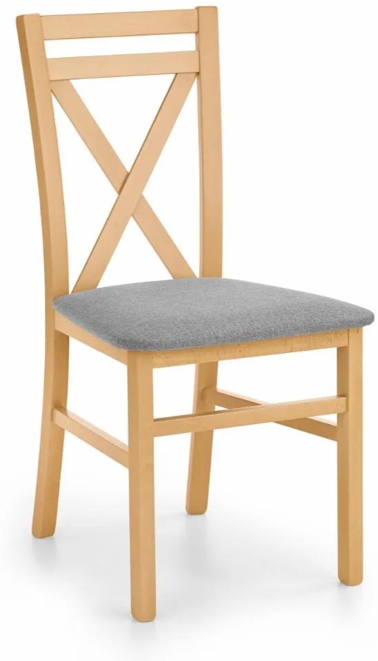 Dřevěná židle s polštářem Classic Medový dub COOPER