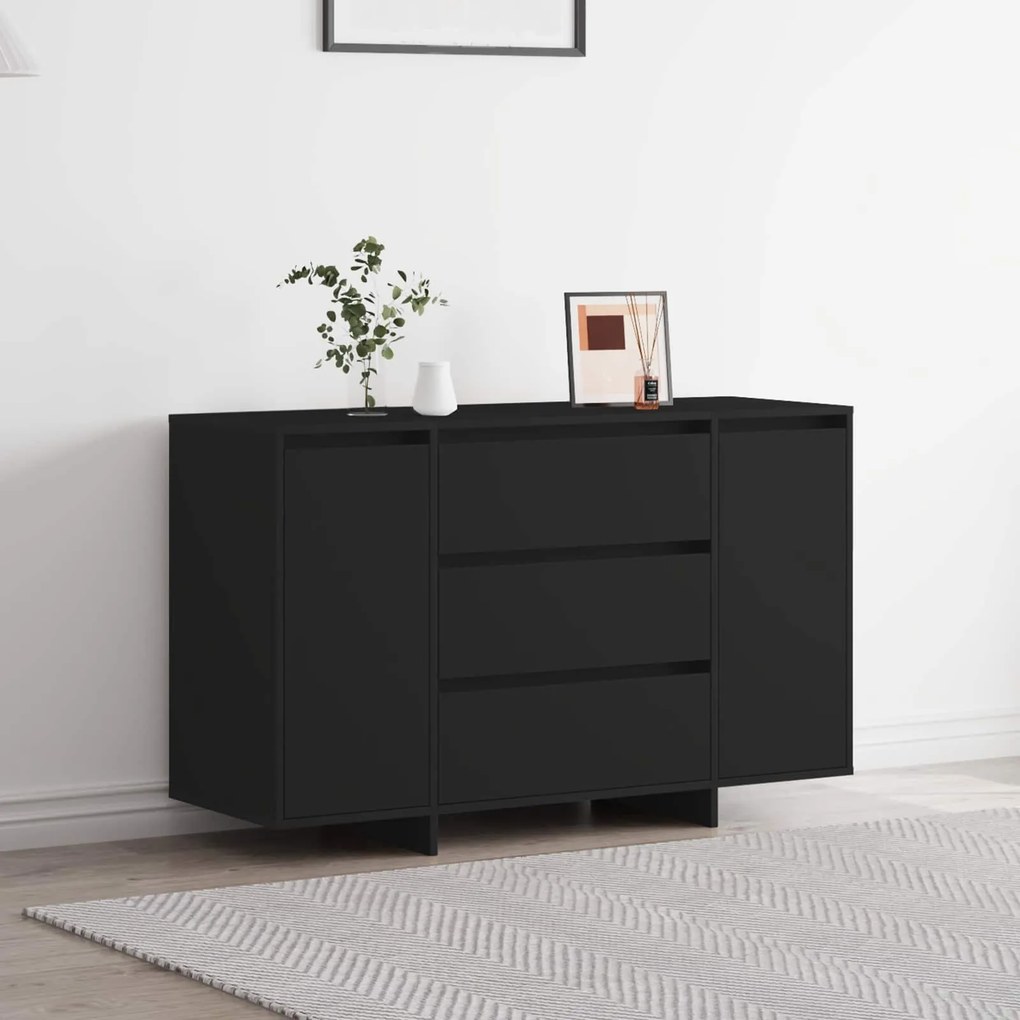 Servírovací skříň Černá 120 x 41 x 75 cm Kompozitní dřevo 3333907