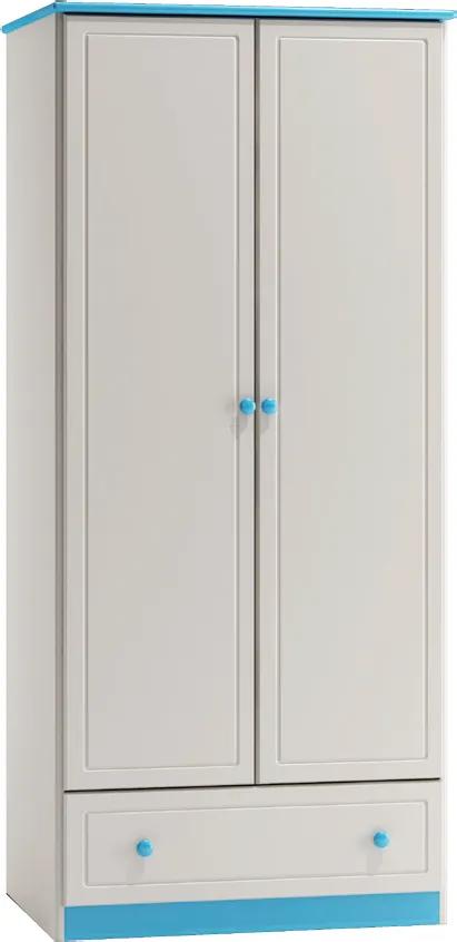 ImportWorld Šatní skříň Bonita masiv v160 x š80 x h60 cm (Barva: Bílá)