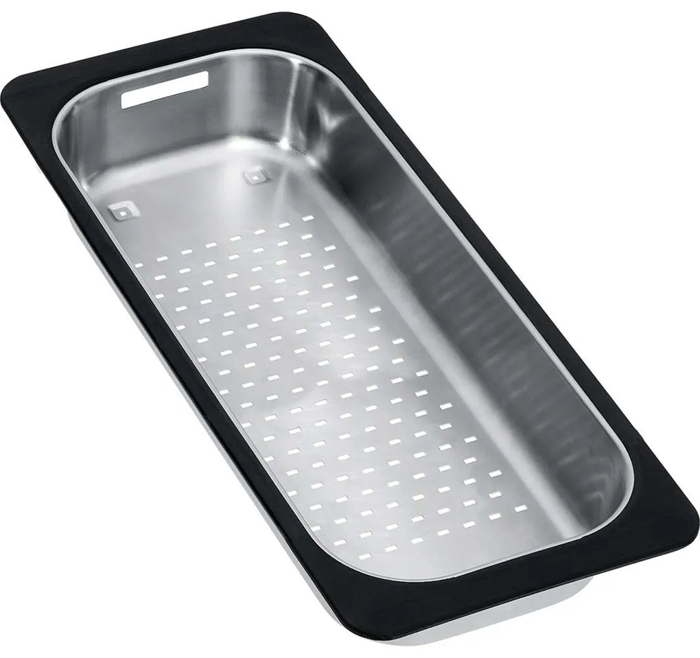 Franke - Odkapávací miska pro dřezy, 183x433x64 mm, nerez/černý plast 112.0175.520