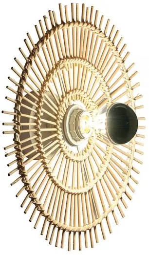 Toolight Boho, nástěnné svítidlo 43cm 1xE27 APP1577-5C, přírodní hnědá, OSW-03904