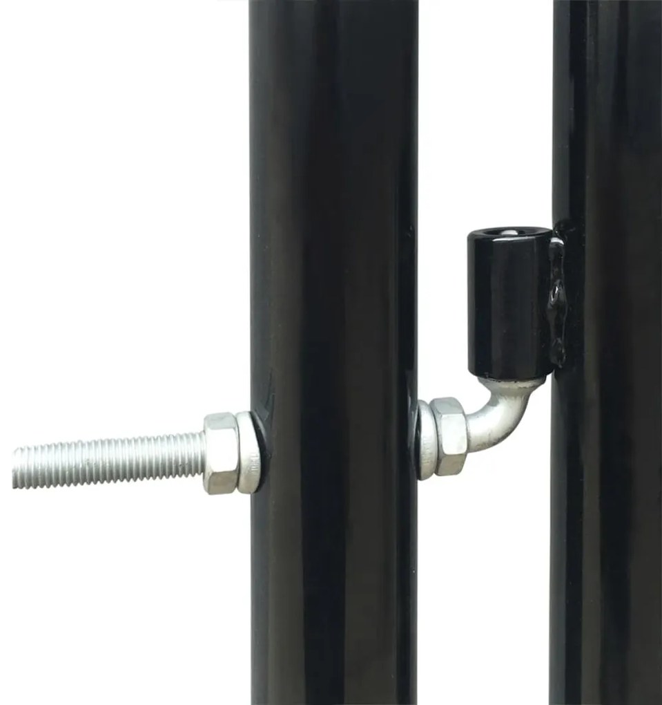 Černá jednokřídlá plotová brána 300 x 200 cm - Default Title