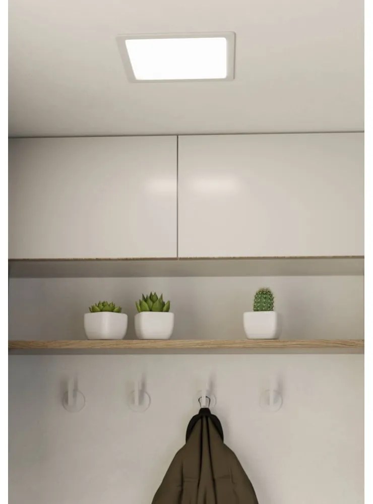 Bílé LED podhledové stropní svítidlo 22x22 cm FUEVA 5 – EGLO
