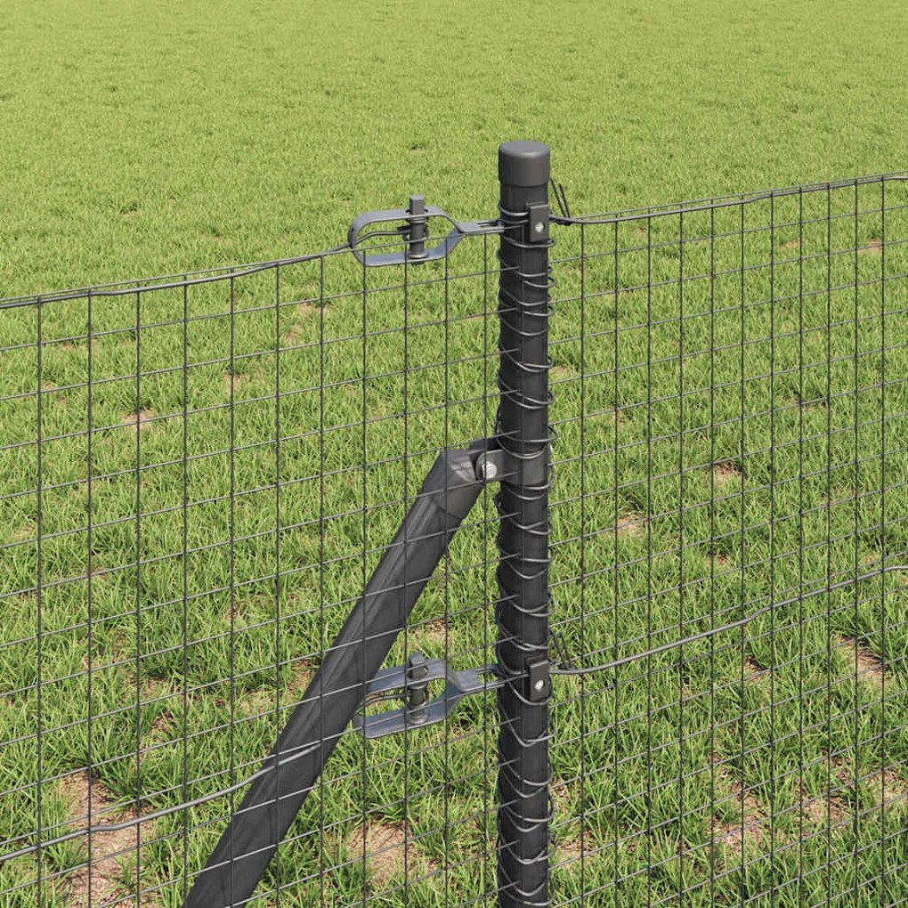 Zemní upevnění svařované drátěné ploty 50 x 0,5 m Šedá Síťovina 3351869