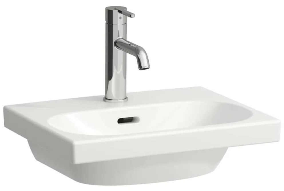 Laufen Lua - Umývátko nábytkové 45x35 cm, s přepadem, otvor pro baterii, bílá H8150810001041