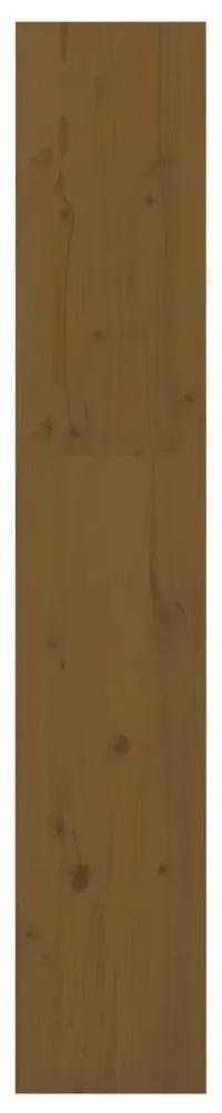 Petromila Knihovna / dělicí stěna medově hnědá 60x30x167,5 cm borovice