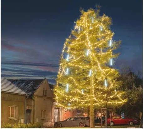 DecoLight SR-060065 Rampouch SNOWFALL 230V, 72 LED studená bílá, 65cm