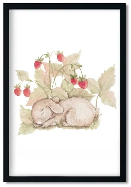 Dětský plakát na zeď SPÍCÍ ZAJÍC Zvolte rozměr: 40 x 50 cm