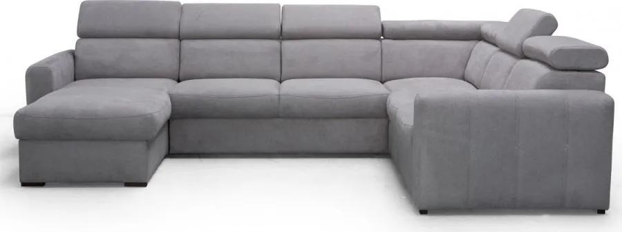 Casarredo - Komfort nábytek Rozkládací sedací souprava do U SELECT levá, látky A1 | potah: gemma 77,barva: N9 wenge