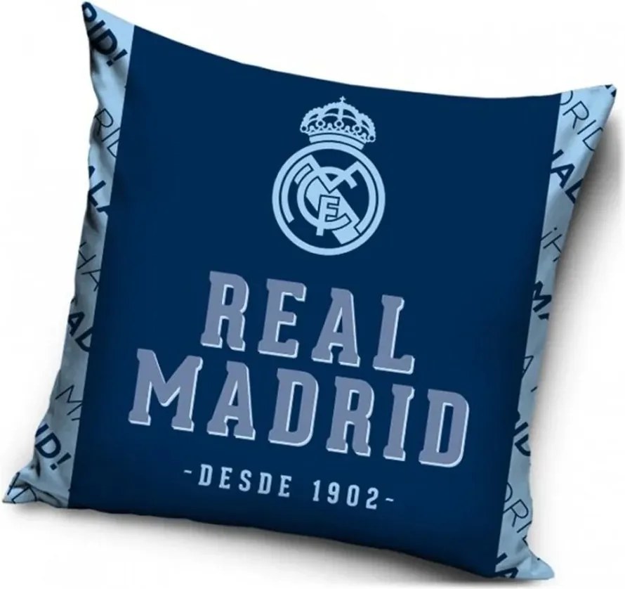 Velurový polštář Real Madrid CF - motiv Desde 1902 - 40 x 40 cm