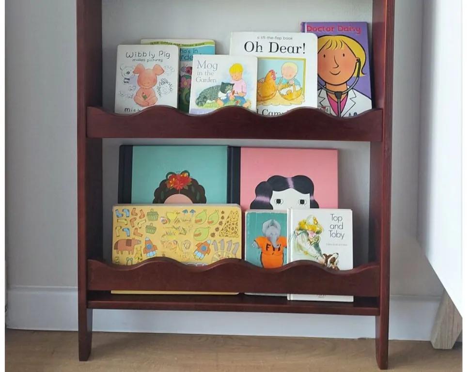 Wamm Cosy Room Dětský Montessori regál na knihy a hračky Zvolte barvu: Transparentní lak