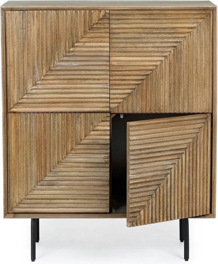 Skříňka z mangového dřeva v přírodní barvě 92x110x40 cm Darsey – Bizzotto