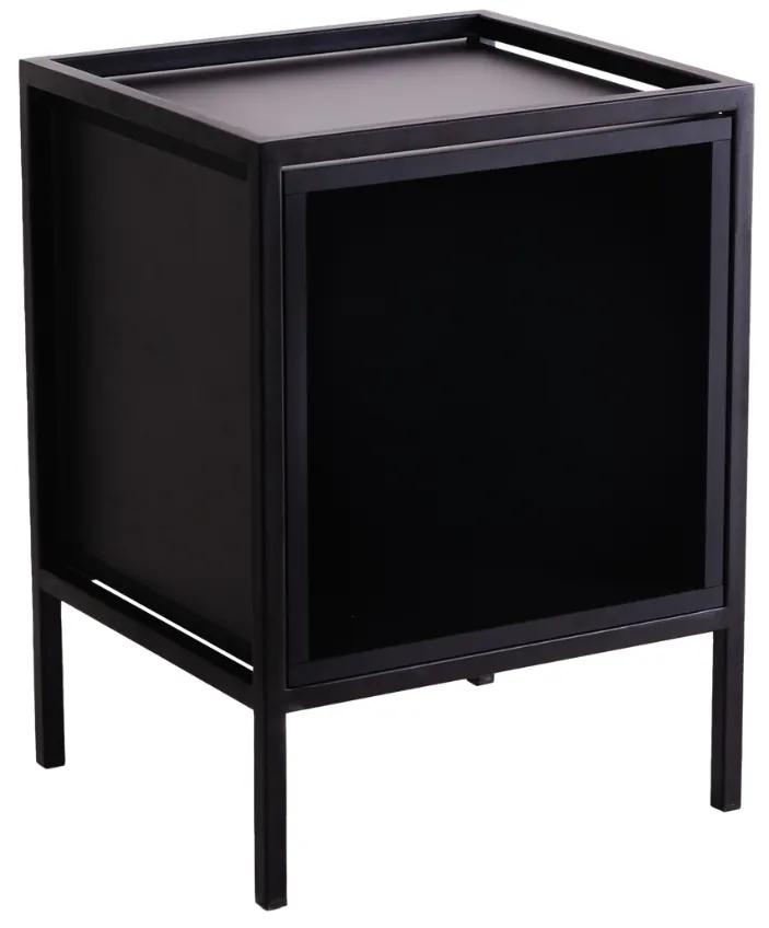 OnaDnes -20% Nordic Design Černý noční stolek Skipo II. 60 x 45 cm