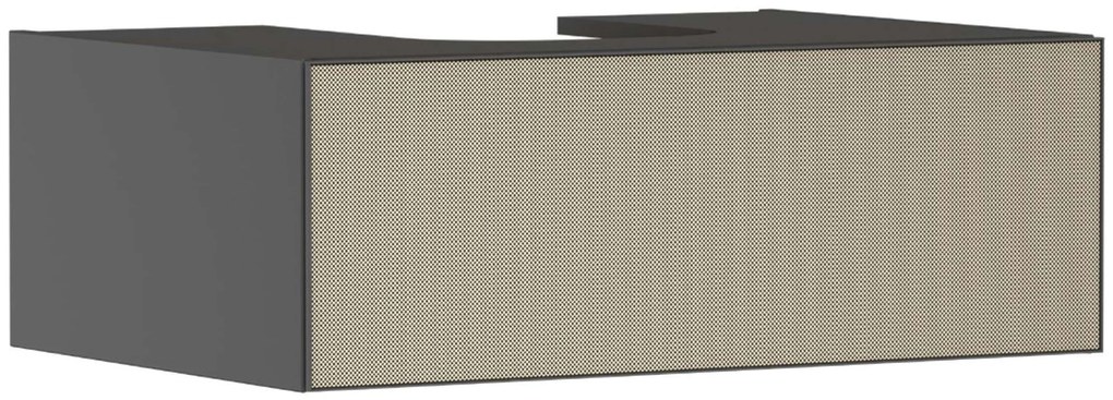 Hansgrohe Xevolos E - Umyvadlová skříňka, 28x78x55 cm, 1 zásuvka, matná šedá/strukturovaný bronz 54312390